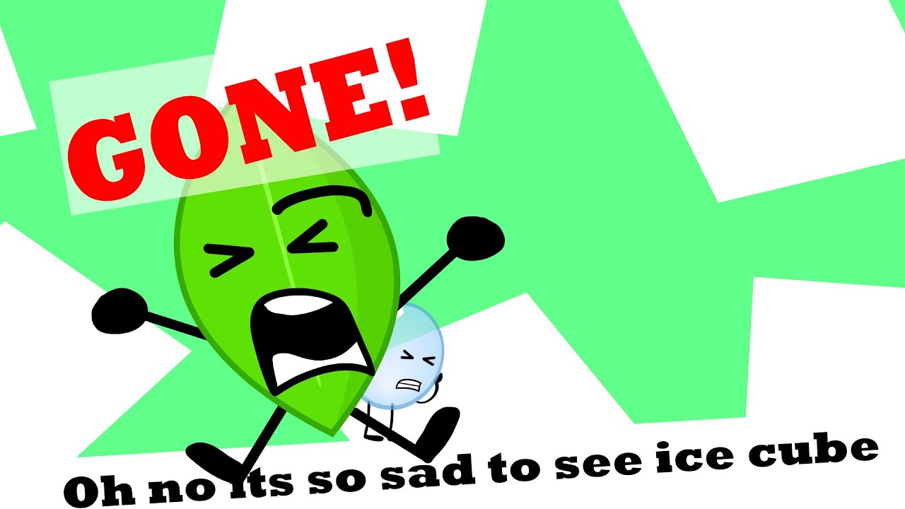 BFDI 21 Scene Reanimated Oh no its so sad to see ice cube GONE! - YouTube