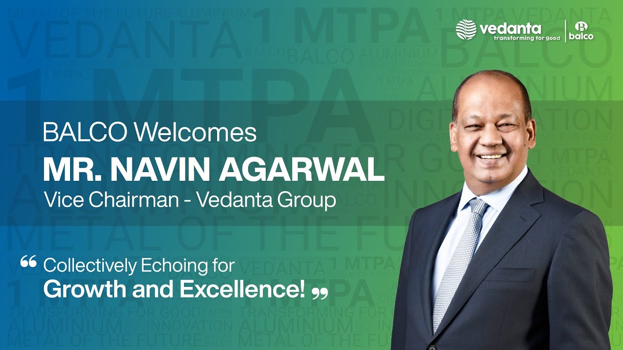 Mr. Navin Agarwal, Vice Chairman of Vedanta Group visits BALCO - YouTube