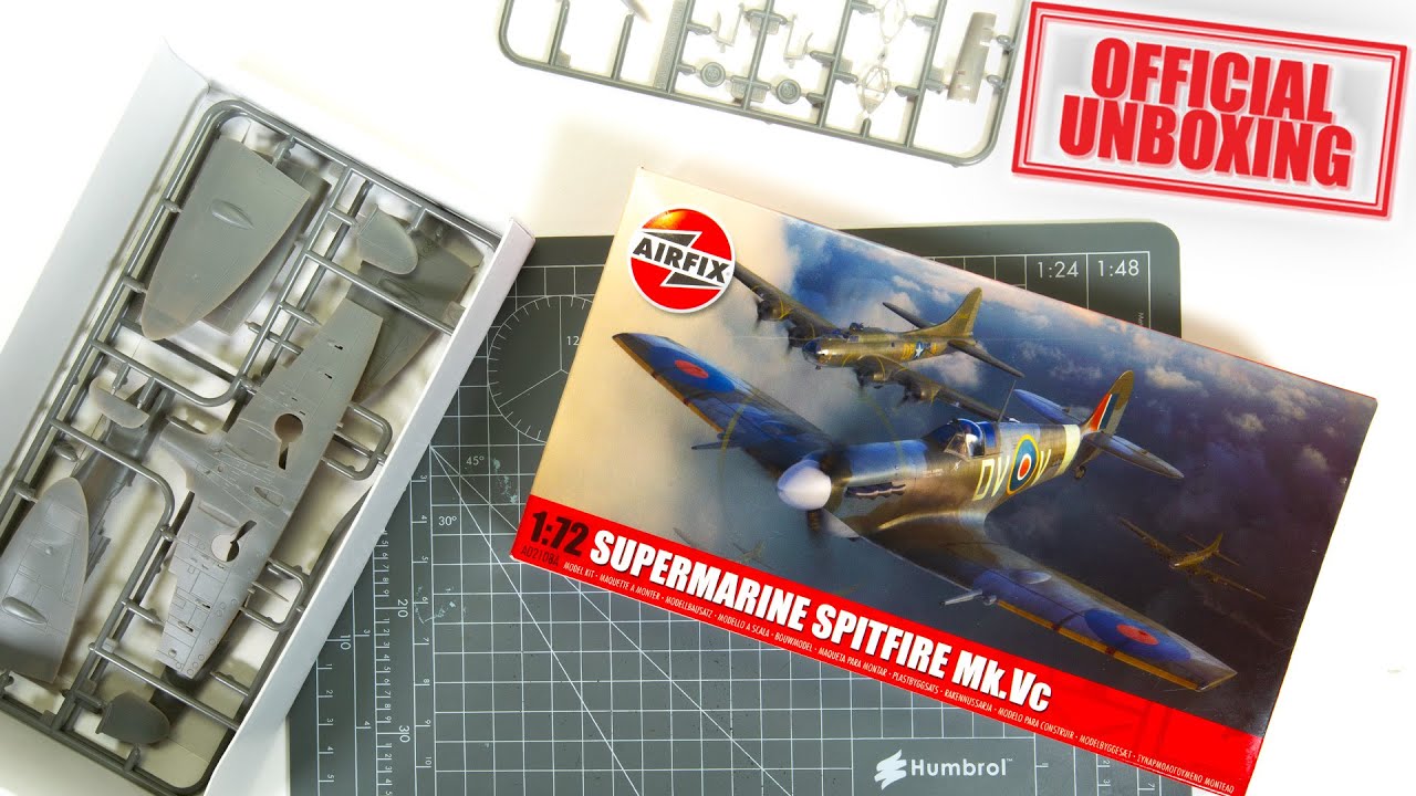 Official Unboxing Airfix- Supermarine Spitfire Mk.Vc (A02108A) - YouTube
