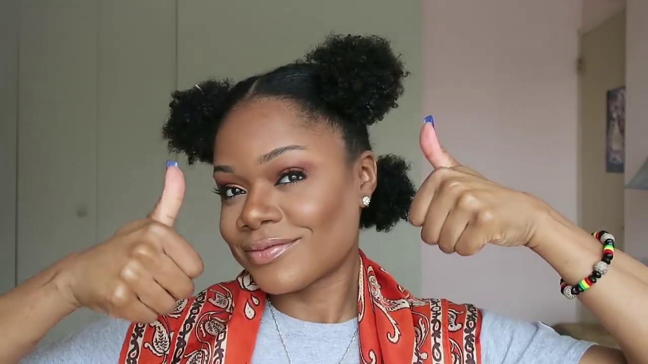FAUX BUN ON MEDIUM 3C/4a Hair for $5.99 - YouTube