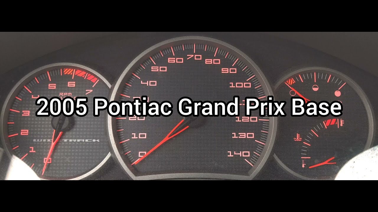 Pontiac - Grand Prix - 2005 - Base: Gauge / Instrument Cluster Startup ...