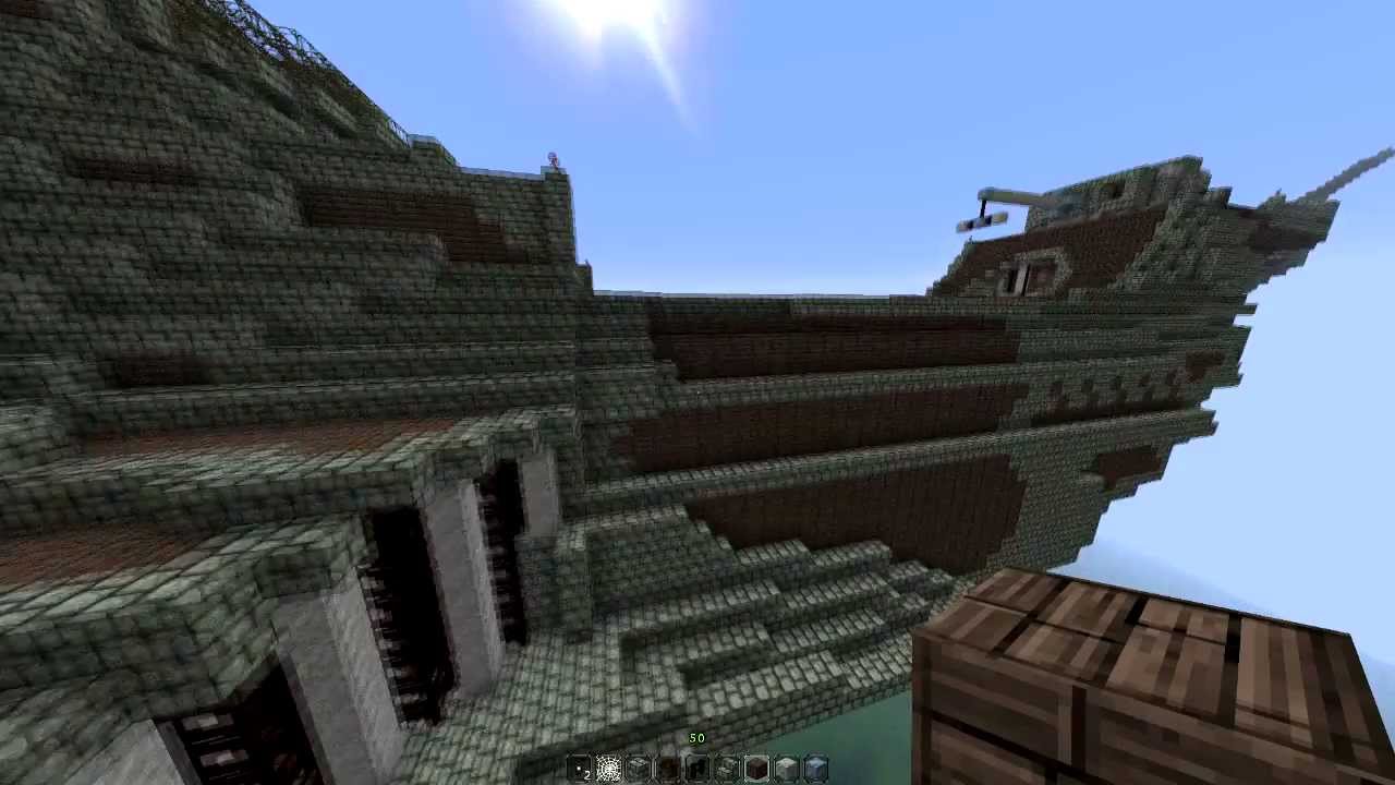 Minecraft Build: Massive airship - YouTube