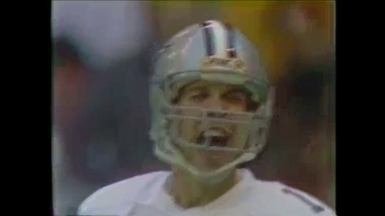 Steve Pelluer Throws To Karl Powe For 28 Yards (Giants @ Dallas Cowboys ...