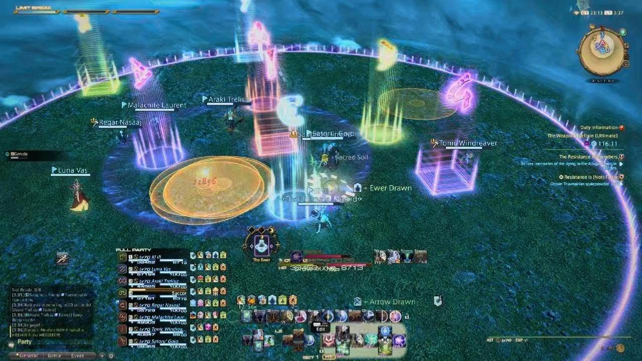 FFXIV The Weapon's Refrain (Ultimate) AST POV - YouTube
