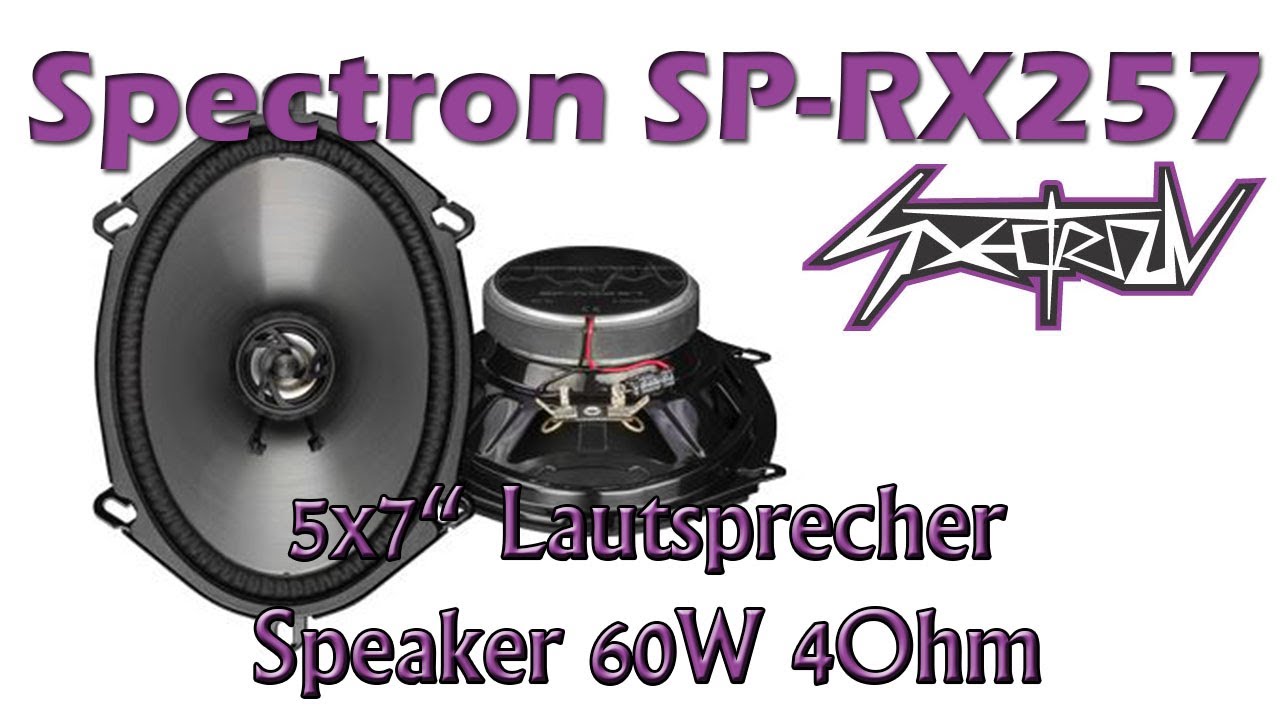 Spectron SP-RX257 Lautsprecher Auto Spectron 13x18cm 5x7" oval 80W ...