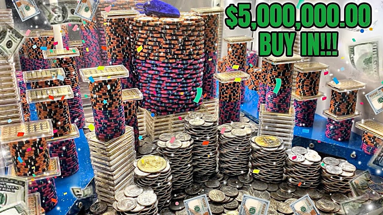 🔴(MUST SEE) HUGE QUARTER PYRAMID CRASH!!! HIGH RISK COIN PUSHER ...