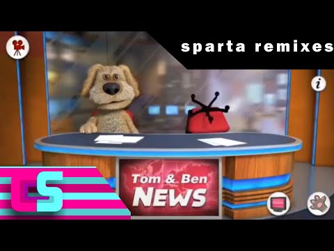 Talking Tom and Ben News Tom falls down Sparta Remix - YouTube