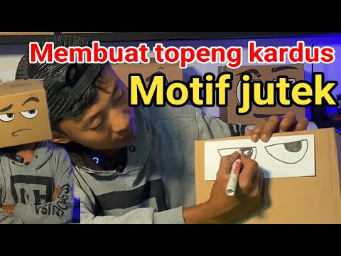 Membuat topeng kepala kardus muka judes/ muka jutek - YouTube