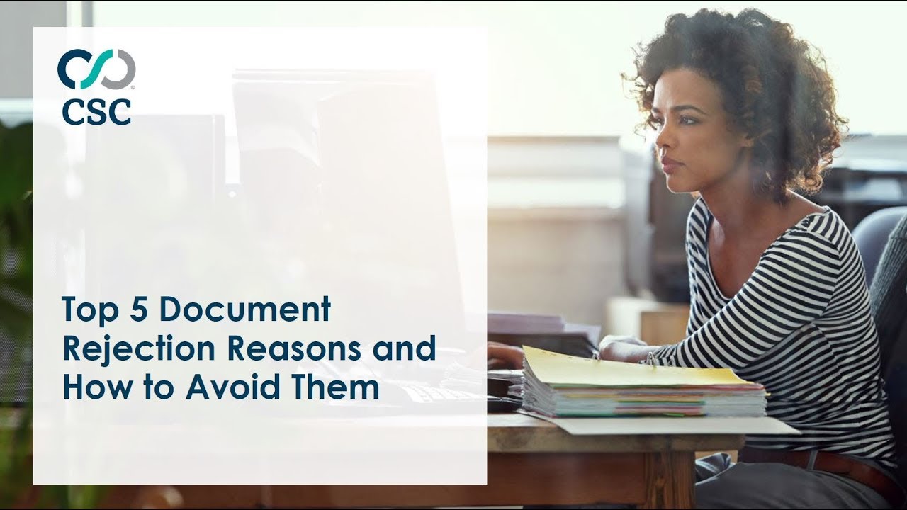 Top 5 Document Rejection Reasons and How to Avoid Them - YouTube