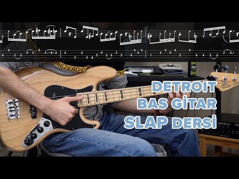Marcus Miller - Detroit - Slap - Bas Gitar Dersi