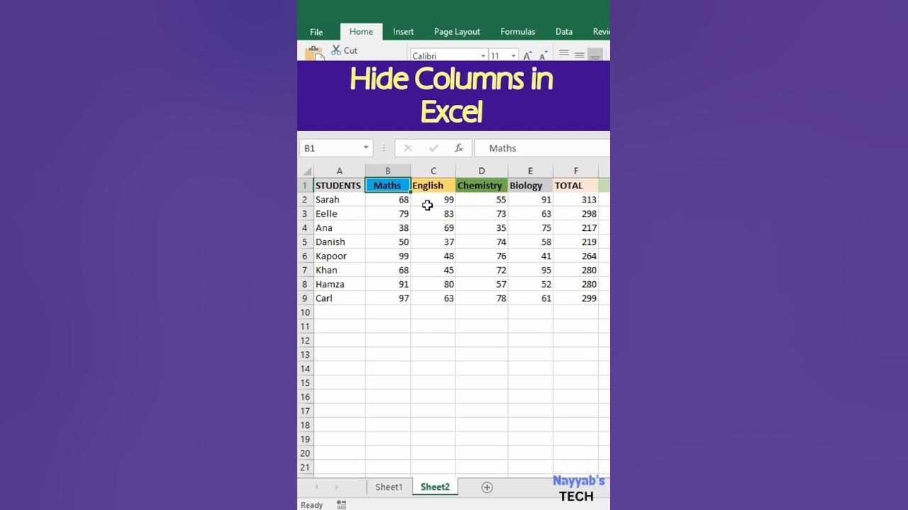Trick to hide columns in excel #shorts #excel #exceltips #exceltips #exceltutorial #viral # ...