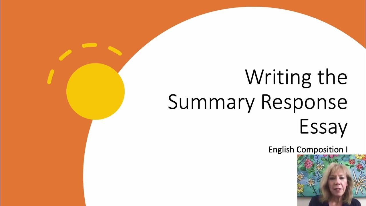 Writing the Summary Response Essay - YouTube