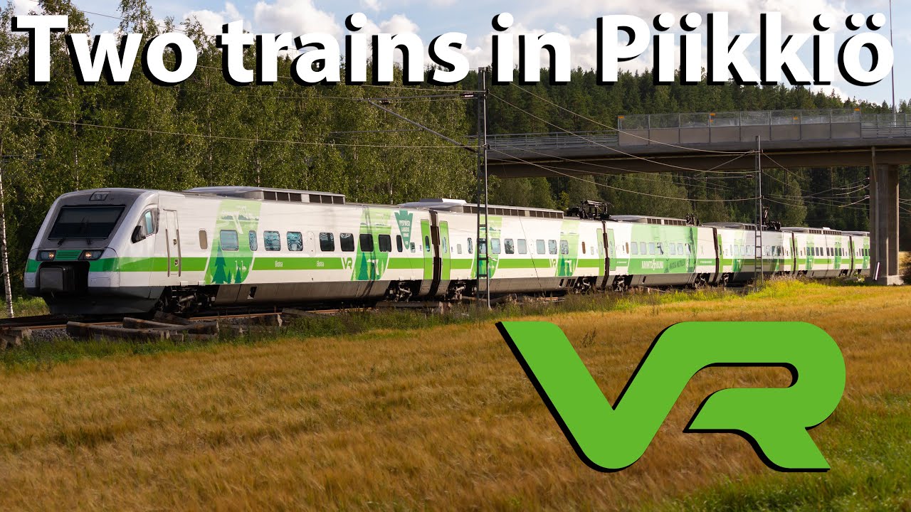 Trains in Finland | Piikkiö | VR Finnish Railways | 23-08-2020 - YouTube