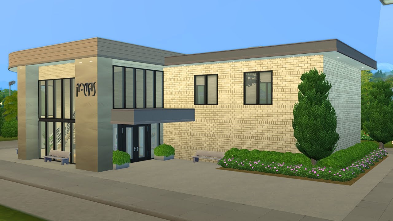 High School Auditorium - Sims 4 - Speed Build - YouTube