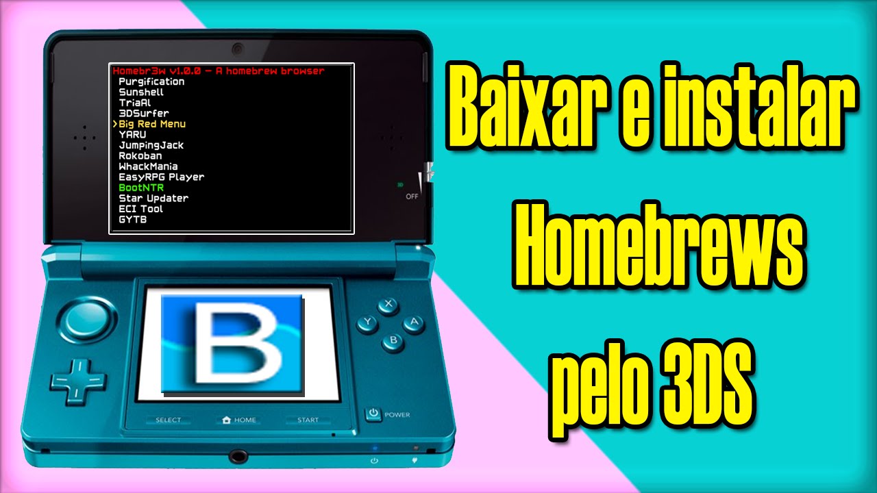 [3DS] Homebr3w - Instalar homebrews direto do 3DS (Apps/Jogos) - YouTube