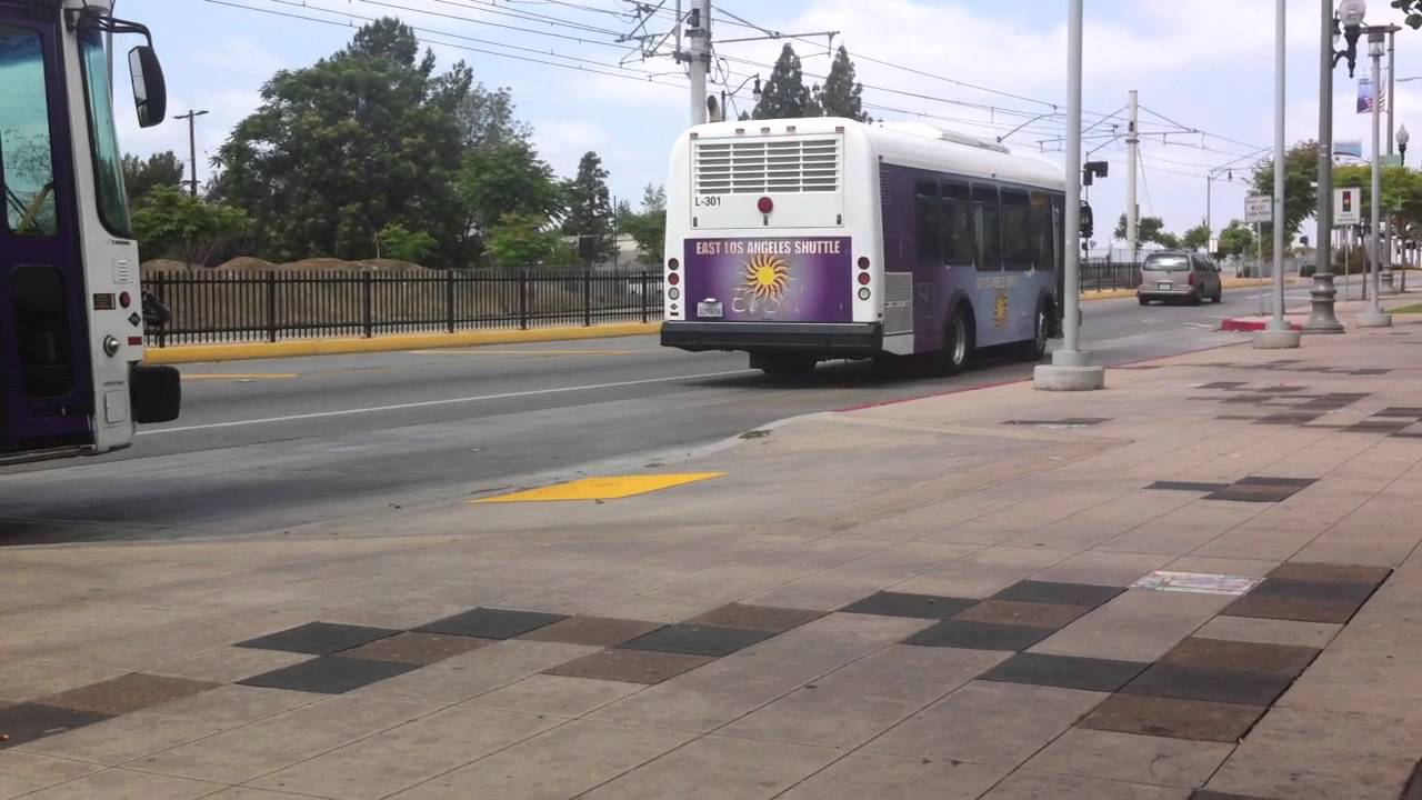 El Sol Shuttles departing at East LA Civic Center 5/26/2013 - L301/L306 ...