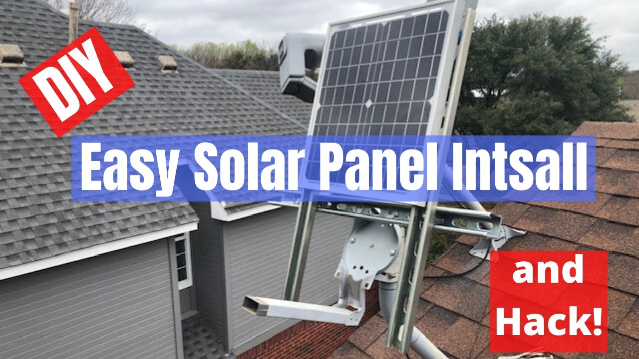 Easy Solar Panel Setup - How To Install, with a Super Roof-saving Hack ...