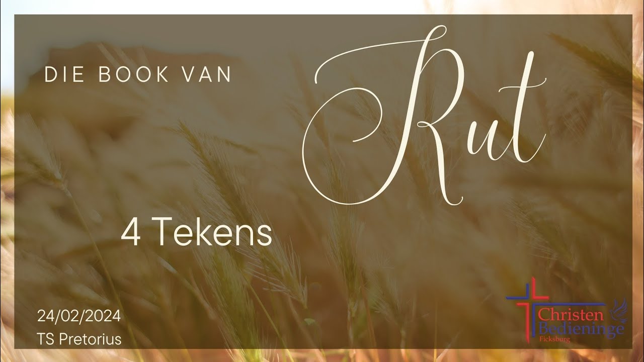 Rut: 4 Tekens in n verhouding. TS Pretorius - YouTube