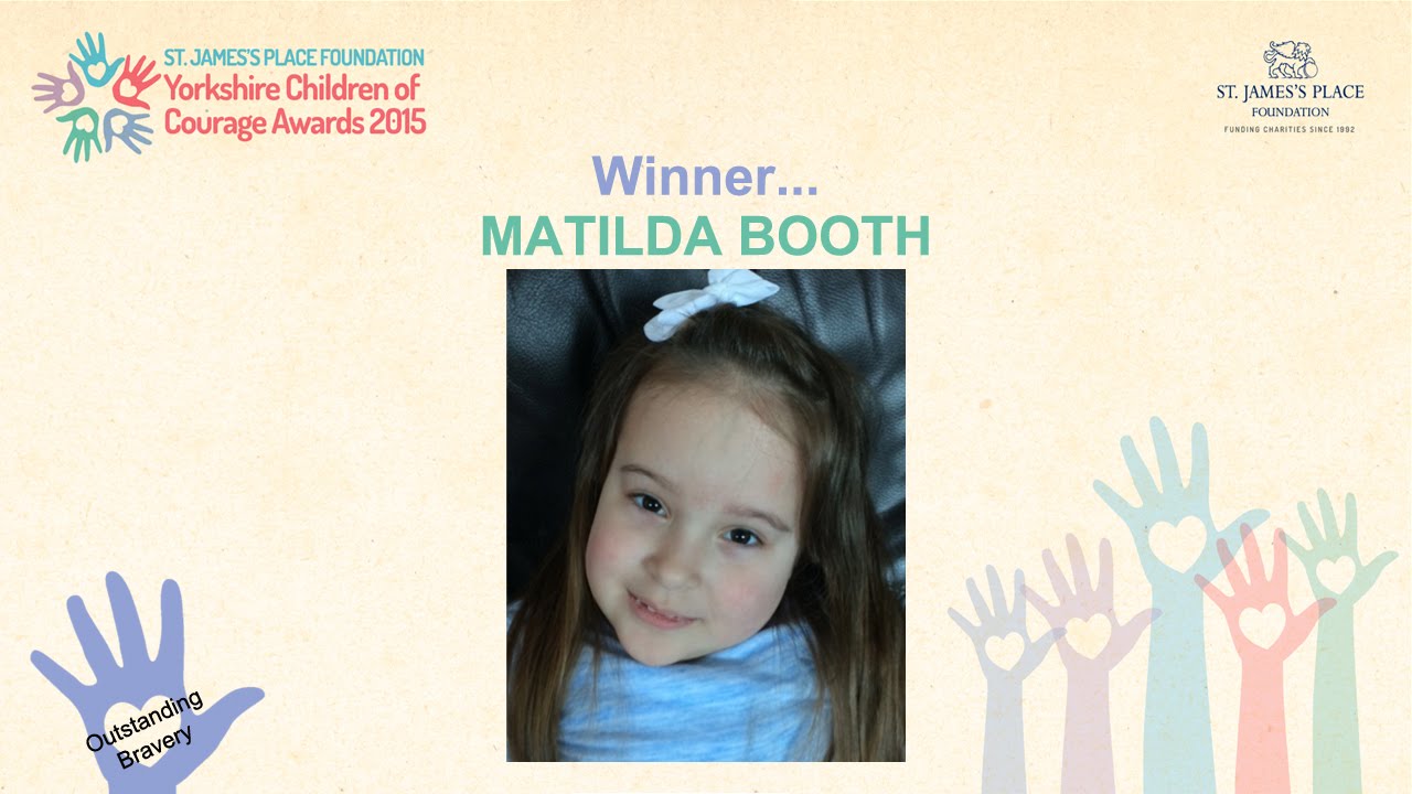 Yorkshire Children of Courage Awards 2015 - Matilda Booth - YouTube