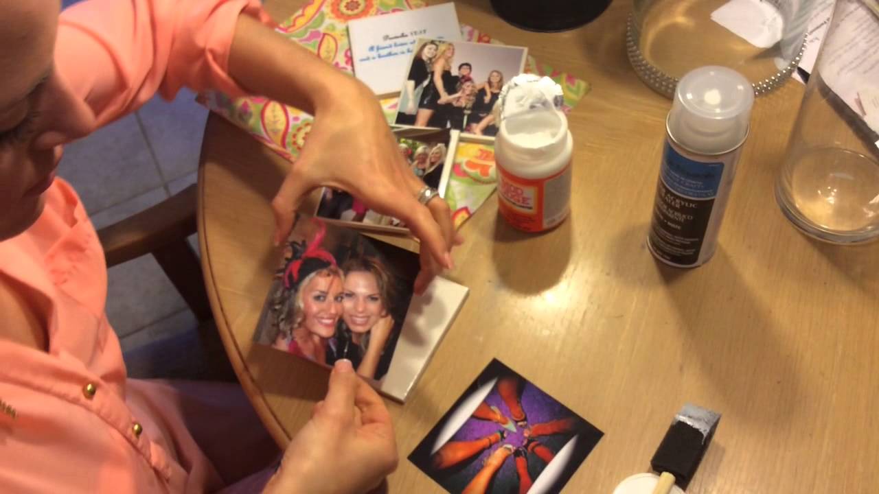 How to with Halley- DIY Photo Coasters - YouTube