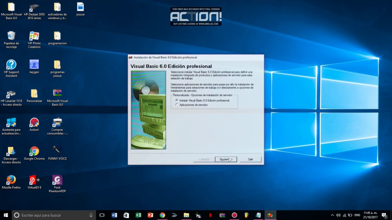 como instalar visual basic 6.0 - YouTube