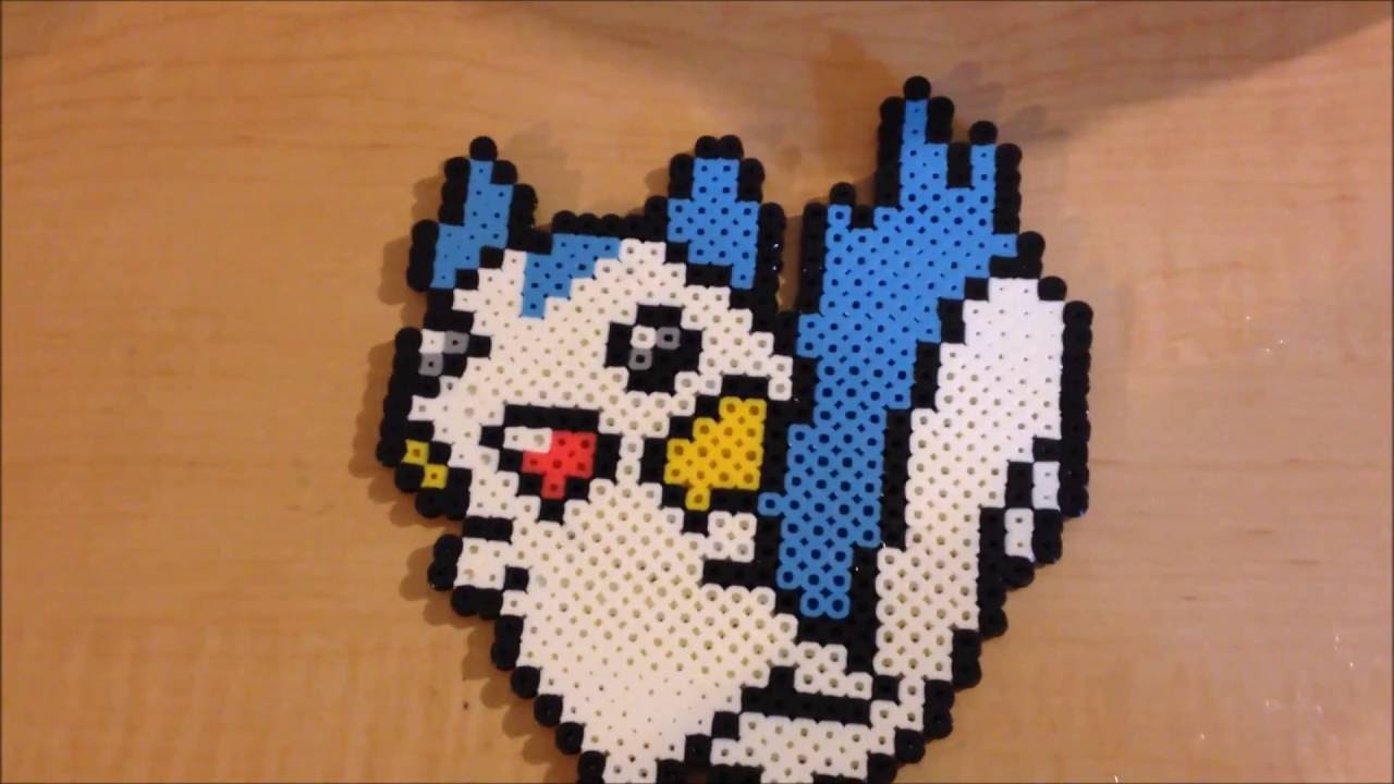 Pachirisu Done in Perler Beads - YouTube