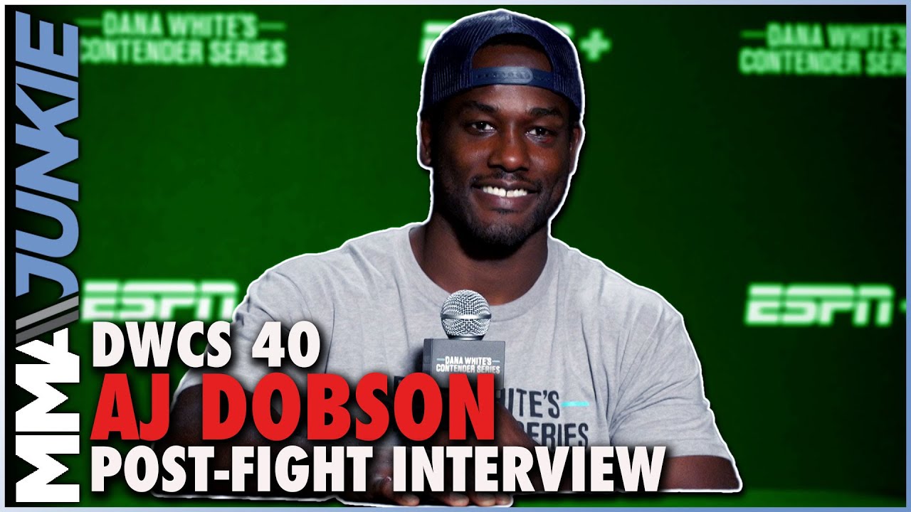 AJ Dobson 'threw caution to the wind,' in earning UFC contract | DWCS ...