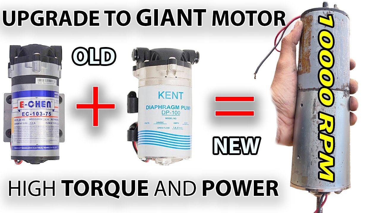 Ro Motor Upgrade to Giant dc Motor - YouTube