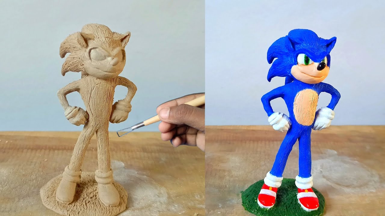 SUPER SONIC | Create Super Sonic DIY Clay Tutorial - YouTube