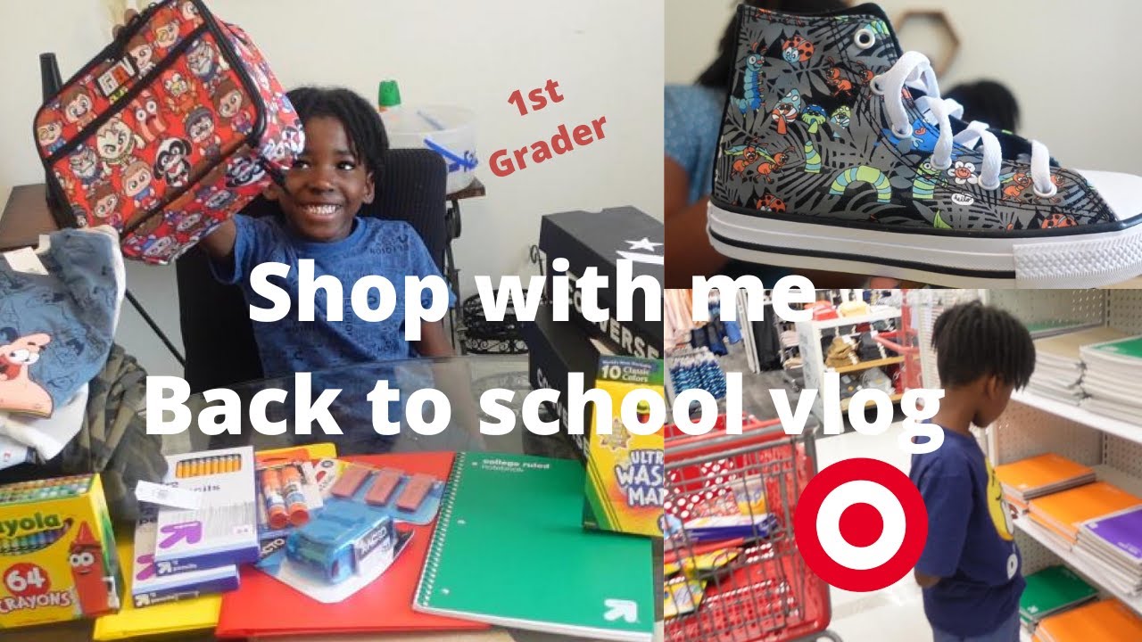 BACK TO SCHOOL SHOPPING: 1st grade #shoppingvlog #target #familyvlog # ...