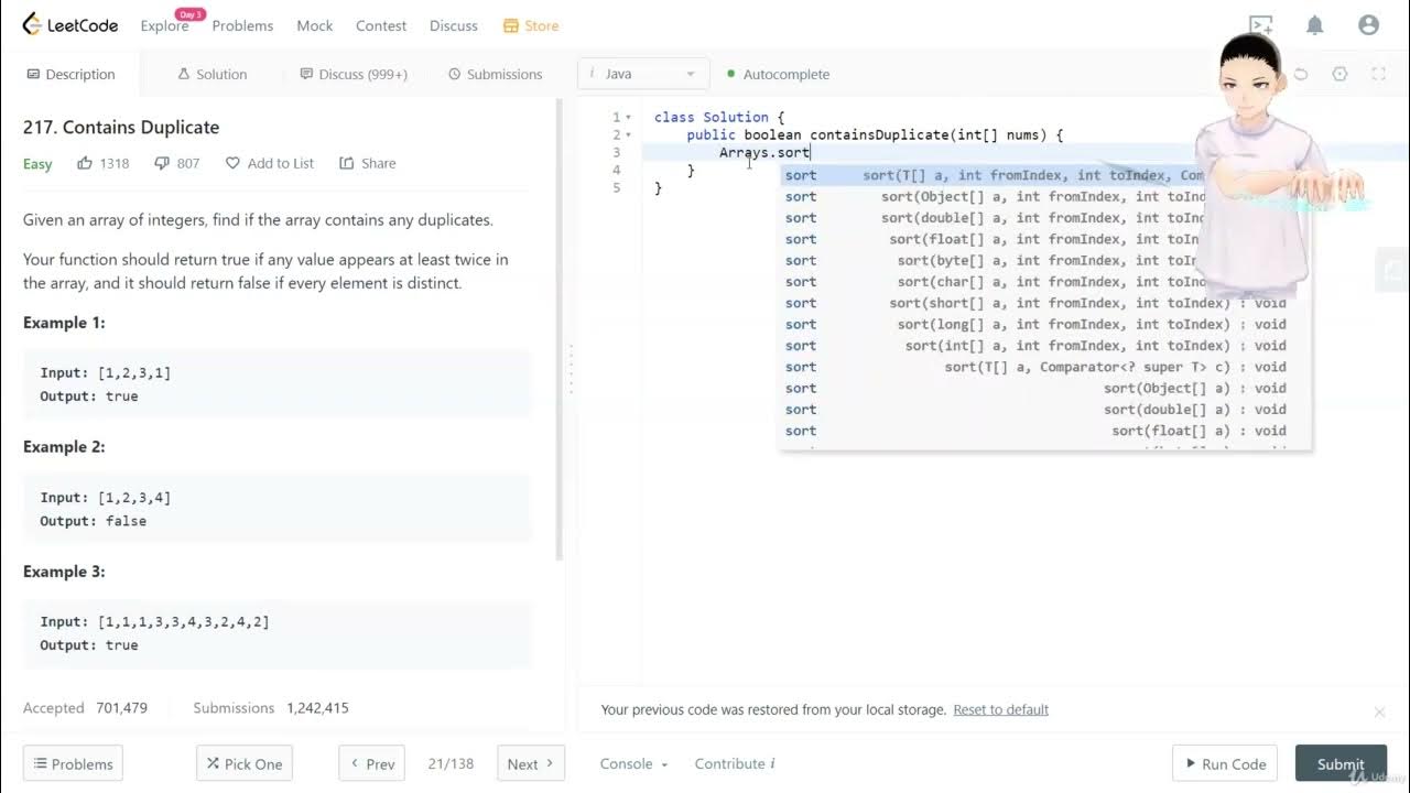 LeetCode 217 | Contains Duplicate - Efficient Solution Explained! - YouTube