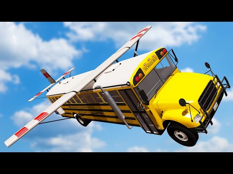 FLYVENDE BUS! // BeamNG.drive [Dansk] - YouTube