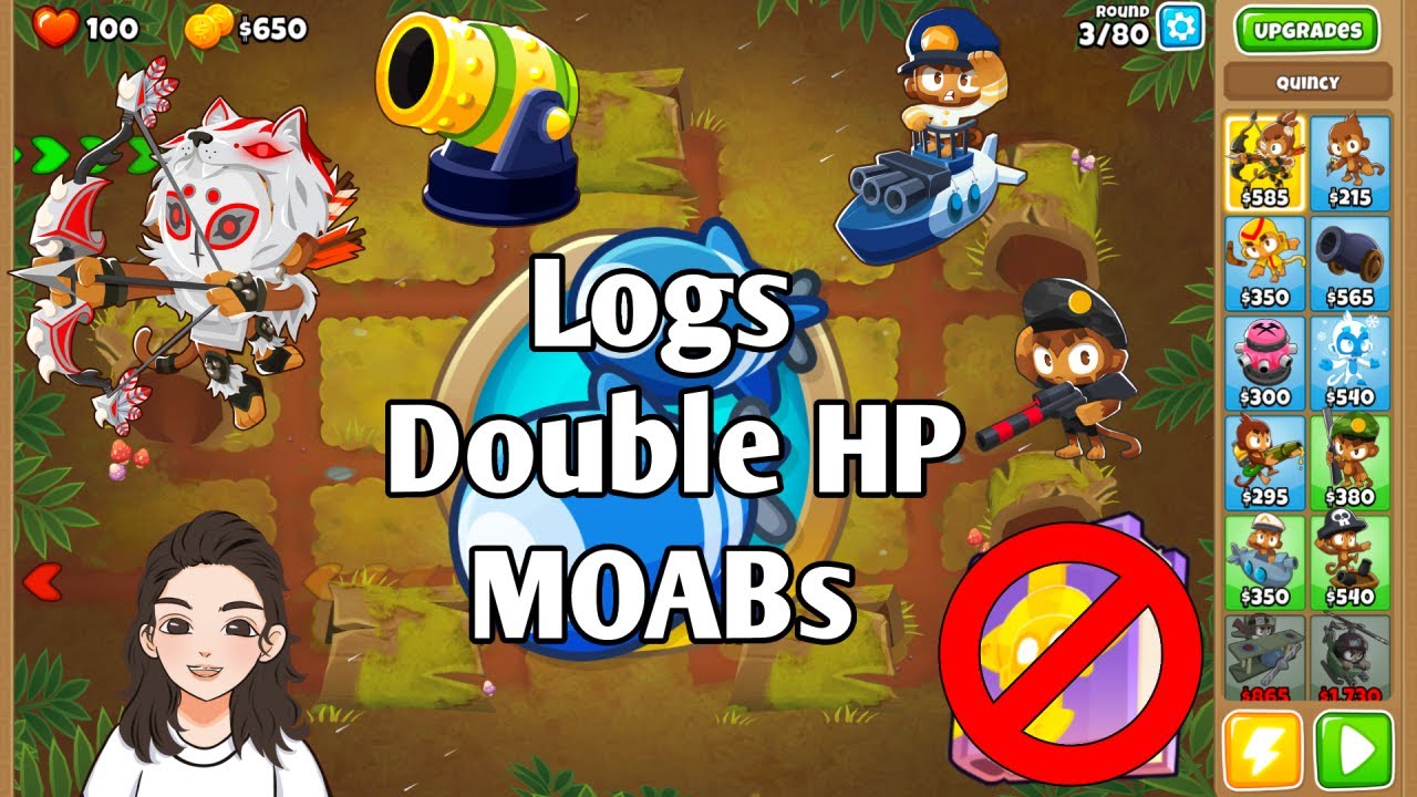 Logs Double HP MOABs Tutorial (NO MK) - YouTube