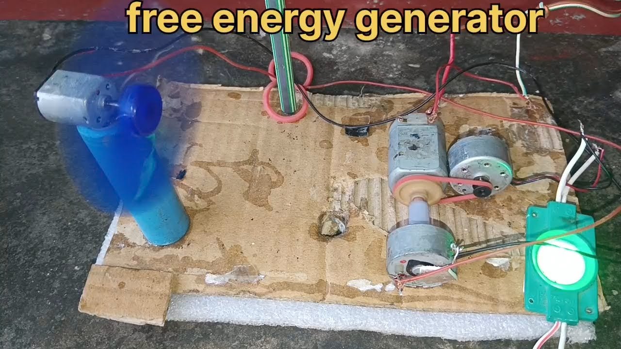 100& free energy generator with 3 DC motor generate idea 💡|| - YouTube