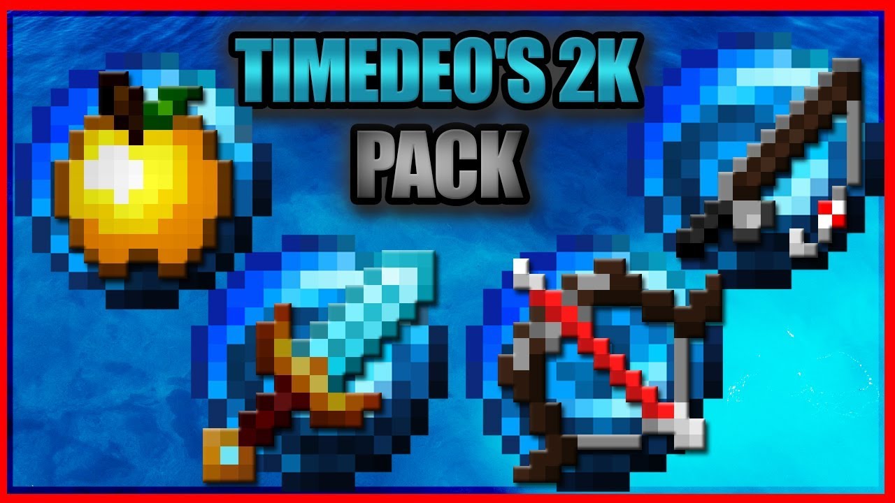 Minecraft PvP Texture Pack l TimeDeo's 2k Pack [1.7/1.8] ★ - YouTube
