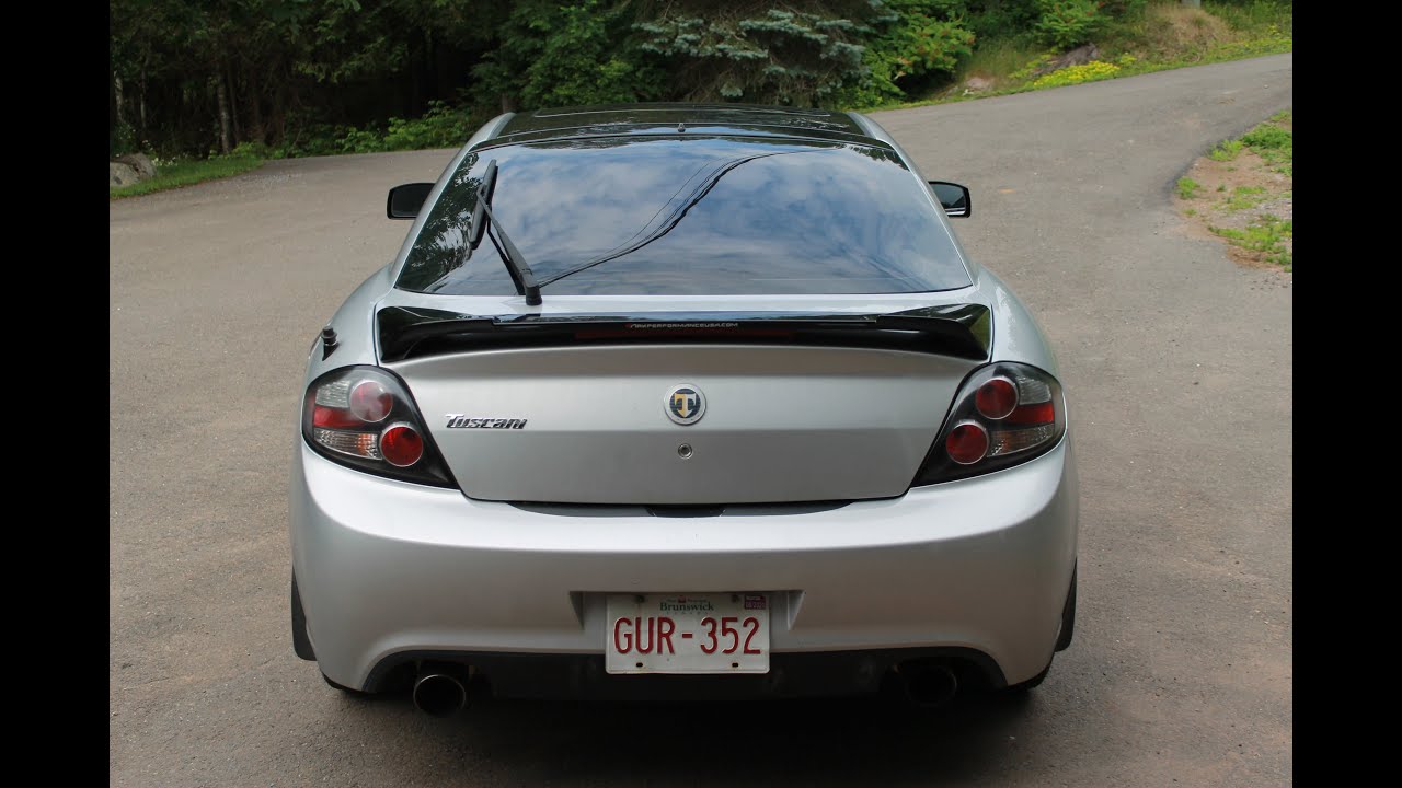 spray painting trim 2008 hyundai tiburon - YouTube