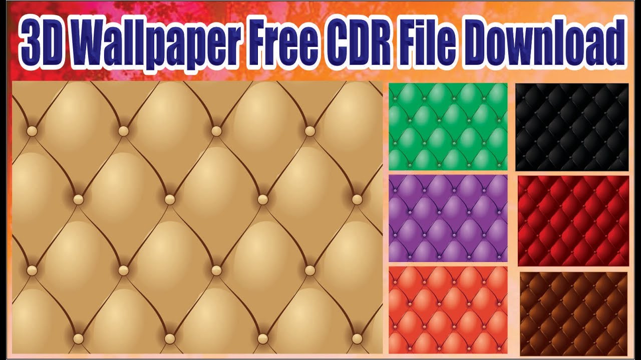 3D Wallpaper Free CDR File Download | 3D Wallpaper | New Design 3D ...