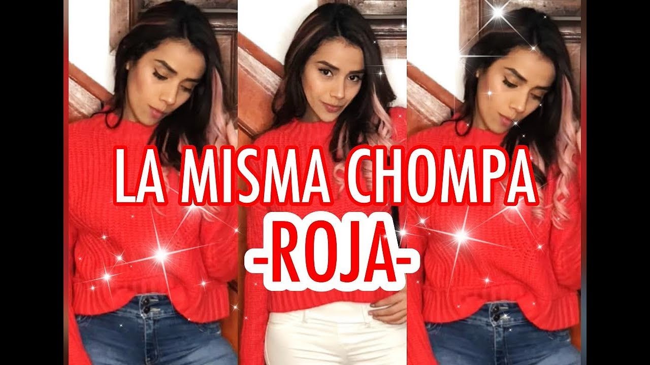 6 OUTFITS CON LA MISMA CHOMPA ROJA - Tati ♥ - YouTube