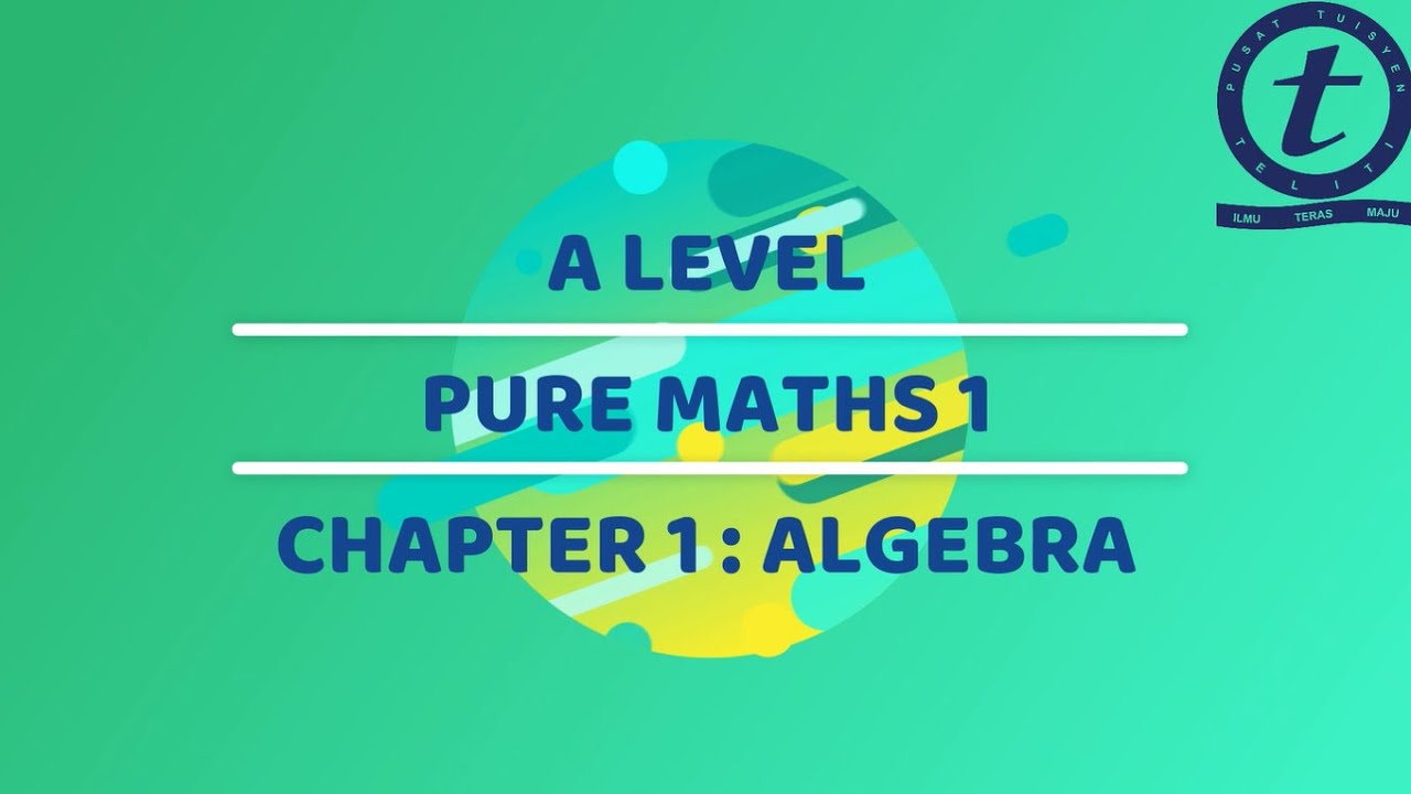 A Levels Pure Maths 3 Chapter 1 (Algebra) Lesson 1 - YouTube