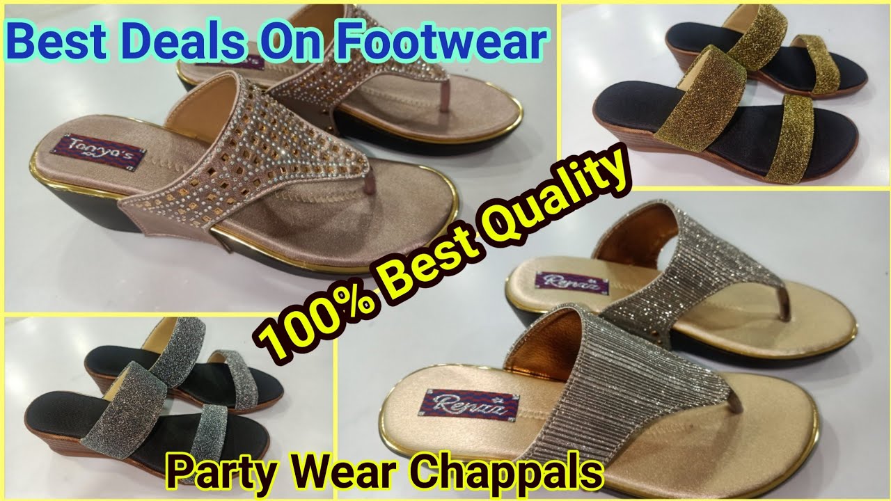 Party Wear Chappals For Ladies | Best Design's And Low Price | Complete ...