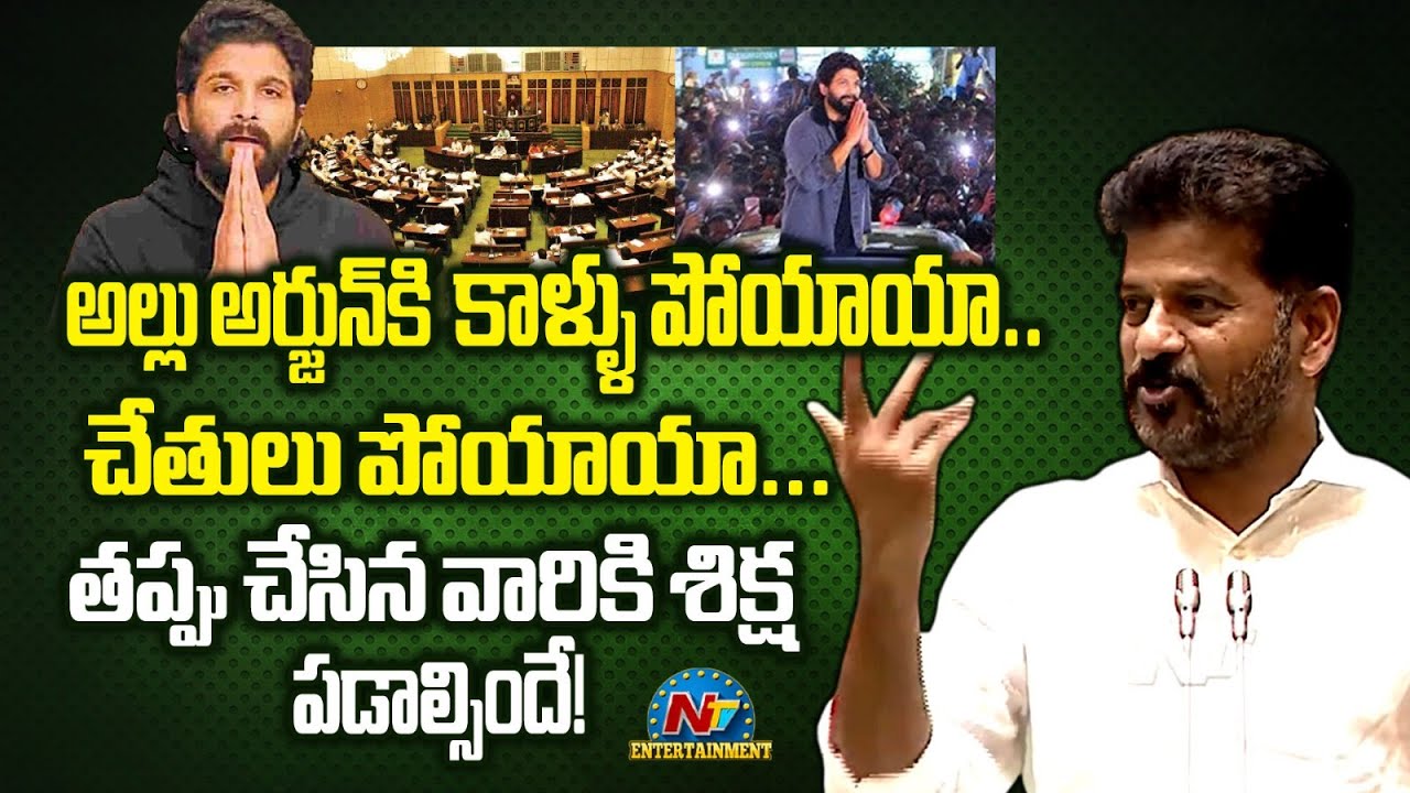 CM Revanth Reddy Sensational Comments on Allu Arjun | Pushpa 2 ...