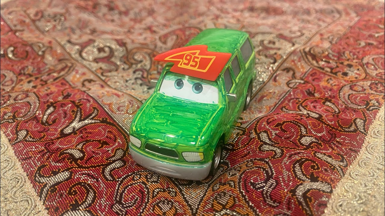 Disney Pixar Cars Diecast Henry Wheelace (Lightning McQueen Fan) - YouTube