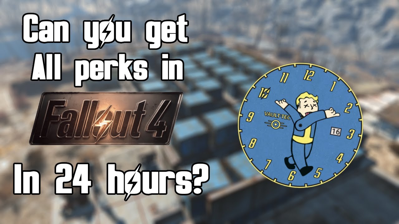 Can you get every perk in fallout 4 survival mode within 24 hours ...
