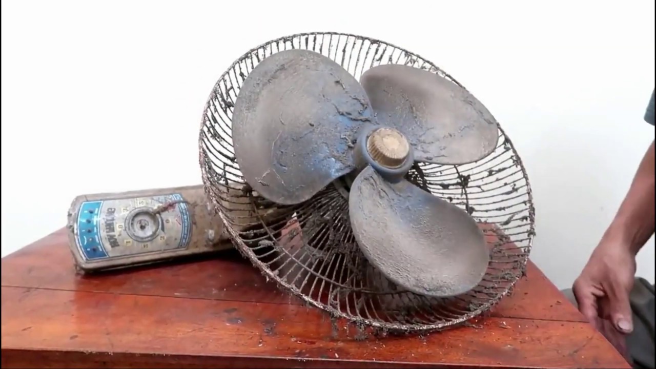 Restoration Old rusty table fan ,Restore electric fan - YouTube