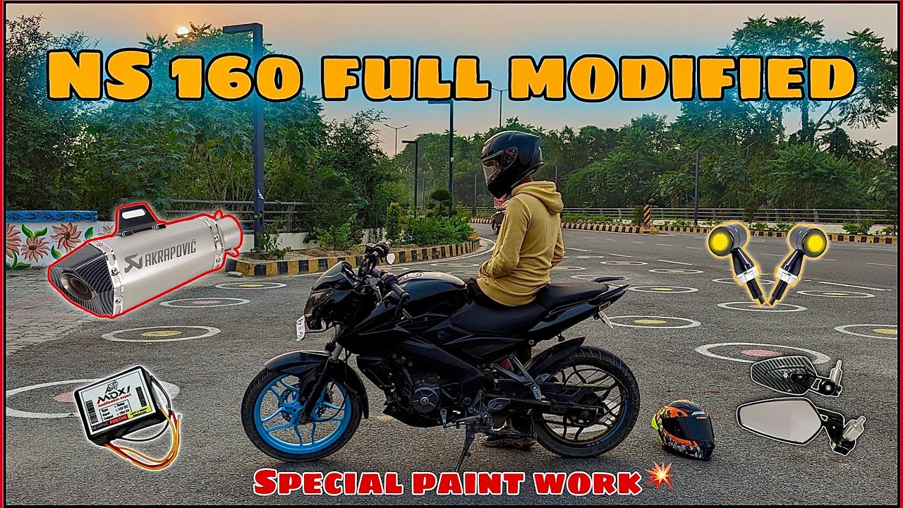 Pulsar Ns 160 fully modified | Modifications cost and explanation - YouTube