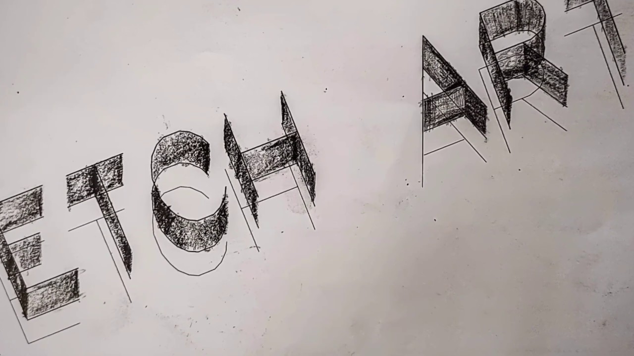 3d sketch artist name step by step sketch artist #sketching v-19 - YouTube