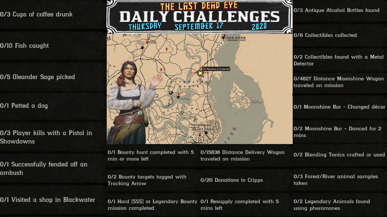 Daily Challenges Madam Nazar Oleander Sage Dog Ambush Locations RDR2 ...