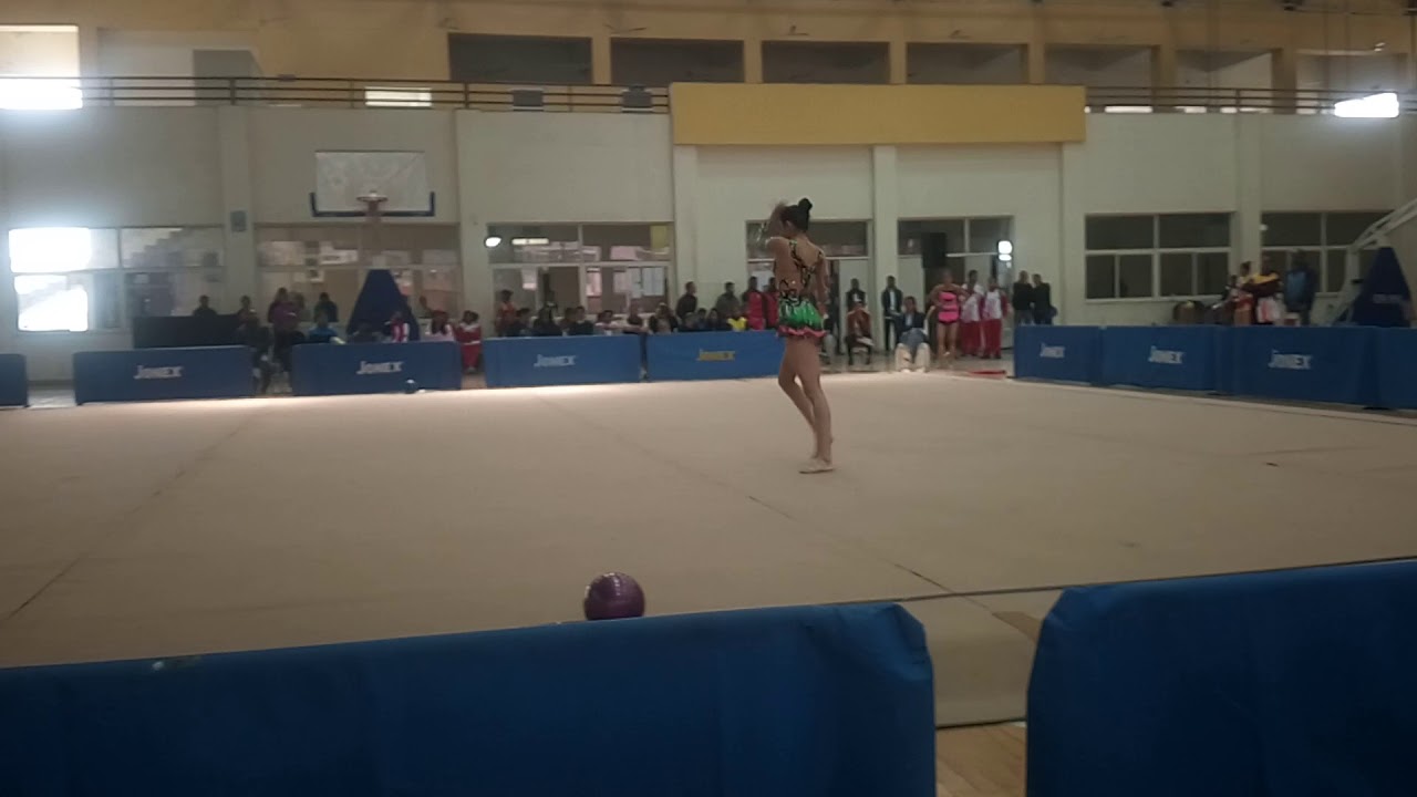 Rhythmic gymnastics India - ball routine - YouTube