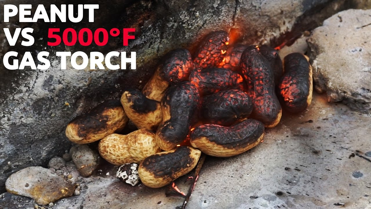 PEANUT vs GAS TORCH - YouTube