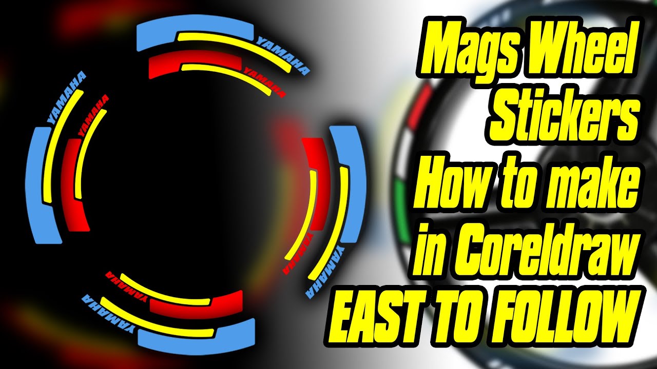 Mags Wheel Stickers How to make in Corel draw tips and tricks easy to ...